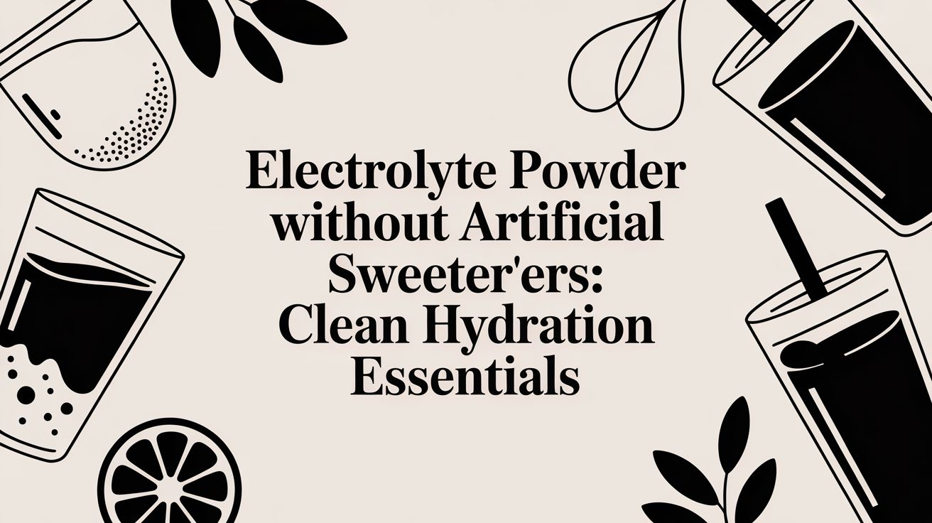 Electrolyte Powder Without Artificial Sweeteners: Clean Hydration Esse ...